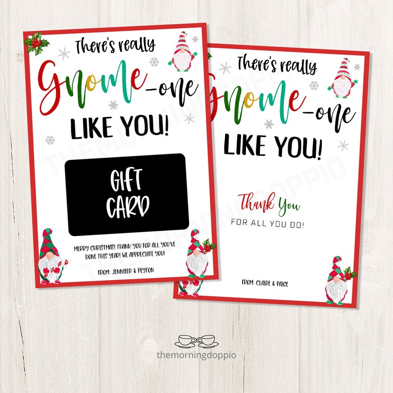 Printable/editable There's Really Gnome-one Like You Gift - Etsy