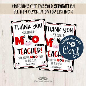 Printable Thank You for a Moo-velous Chicken Chick Cow School Sign ...