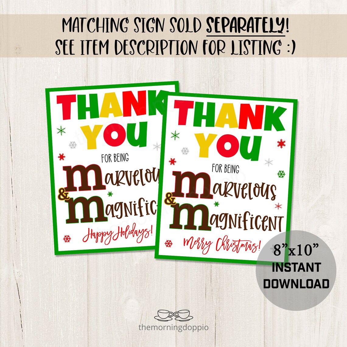Printable/editable You Are Marvelous and Magnificent M&M | Etsy