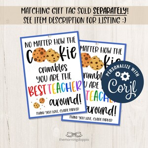 Printable No Matter How the Cookie Crumbles Snack Table Sign, Cookie ...