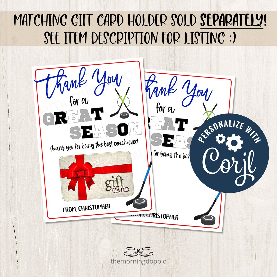 Printable/editable Hockeyteam Gift Tag, Hockey Game Day Tag, We Make a ...