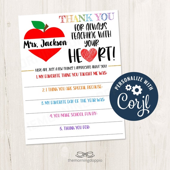 Printable/editable Student Activity Teaching is a Work of - Etsy