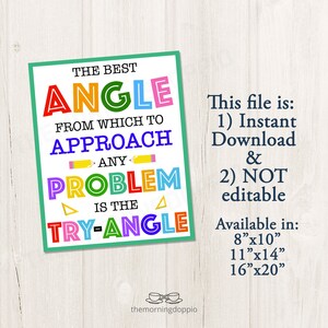 Printable Math Classroom Poster Decor, Math Teacher Classroom Ideas ...