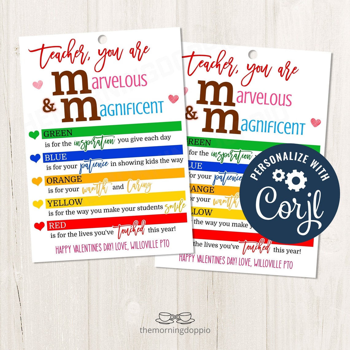 Printable/editable You Are Marvelous and Magnificent Chocolate ...