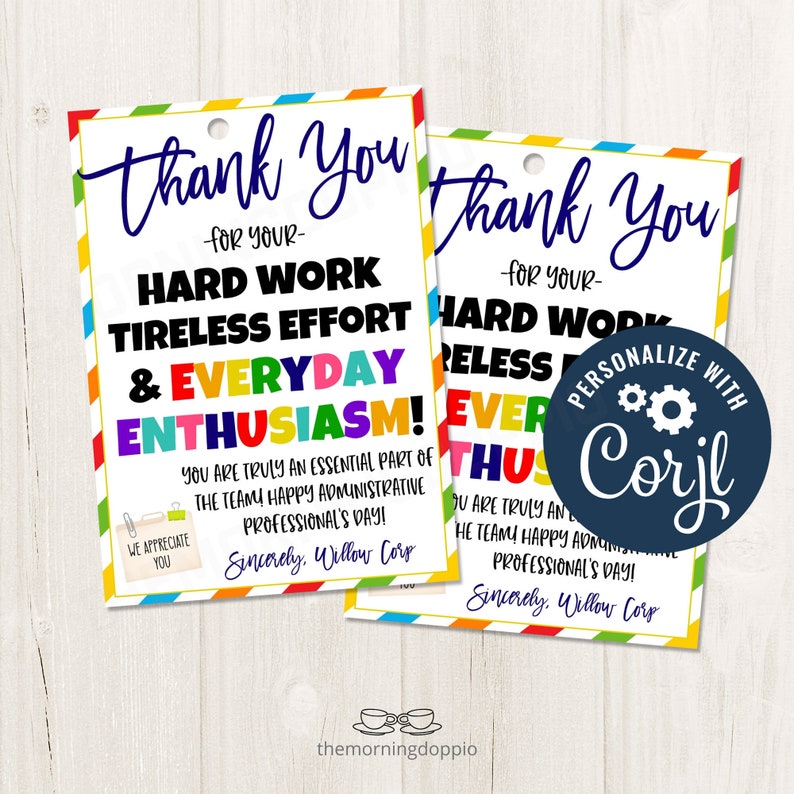 Printable/editable Administrative Professional's Day - Etsy