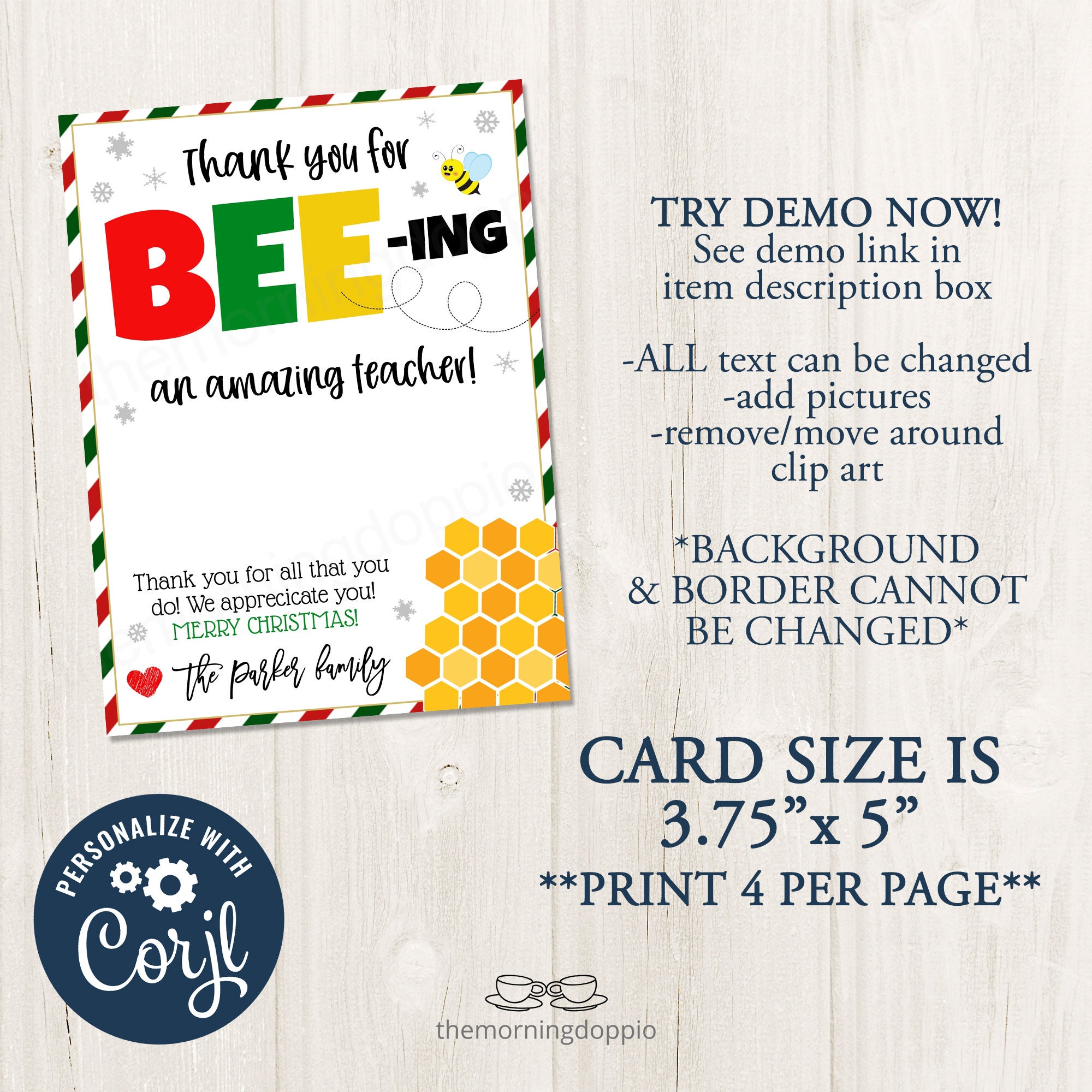 Printable/editable Thank You for Bee-ing Amazing Chapstick Lip Balm ...
