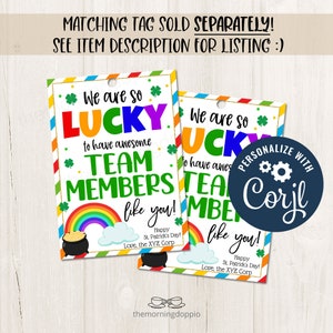 Printable We Are so Lucky to Have Awesome Team Members Like You St ...