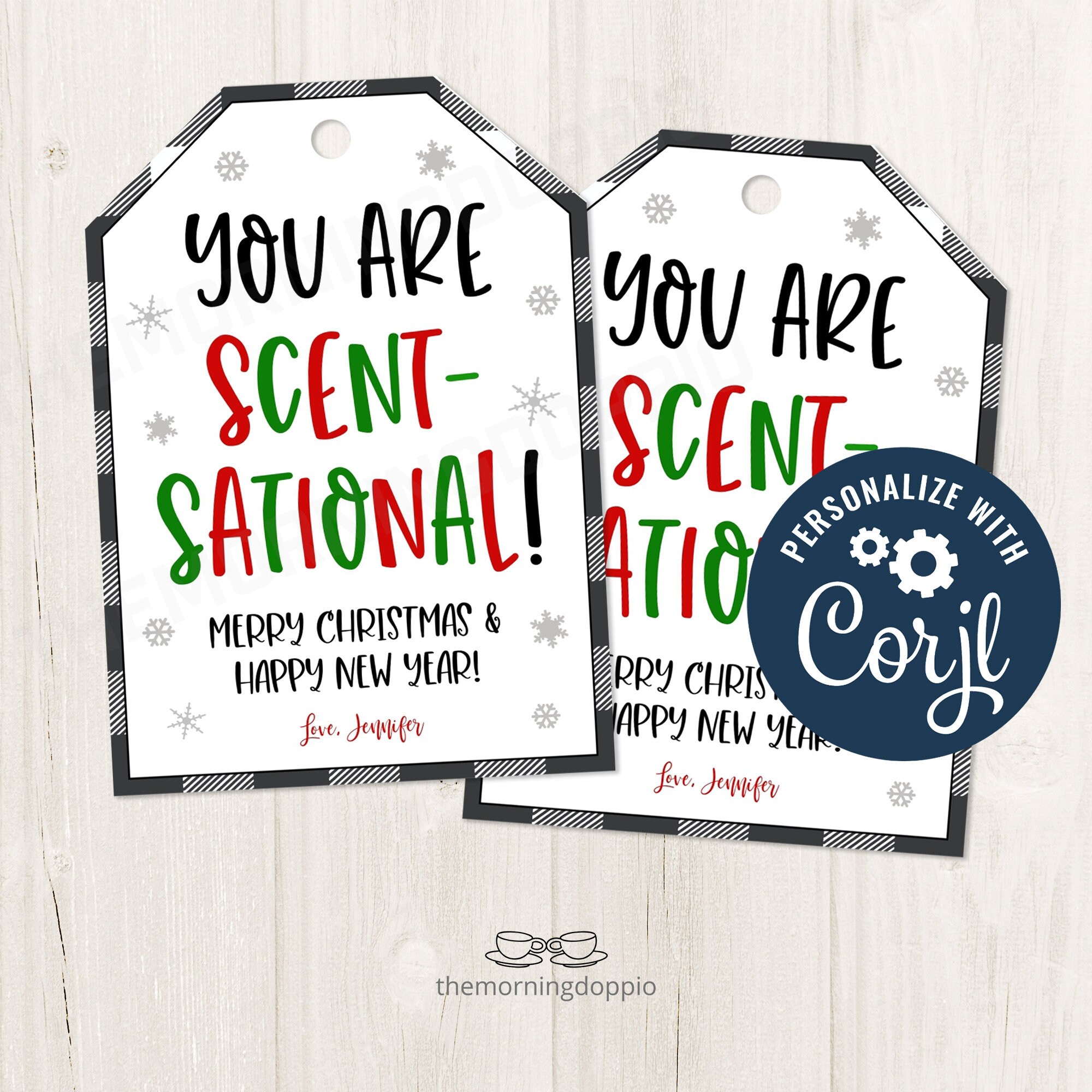 Printable/EDITABLE You are Scent-Sational Christmas Gift Tag | Etsy