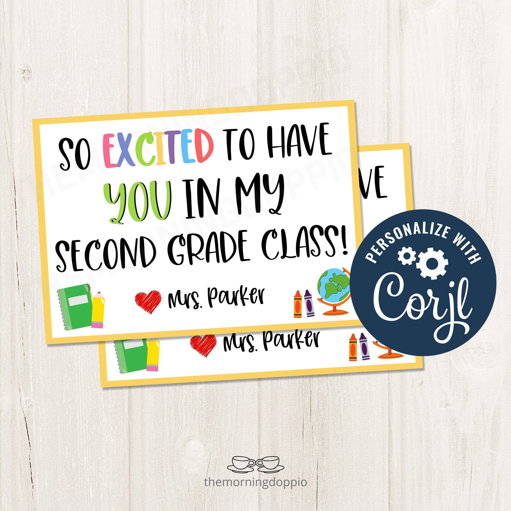 Printable/editable Back to School Postcard for Students - Etsy