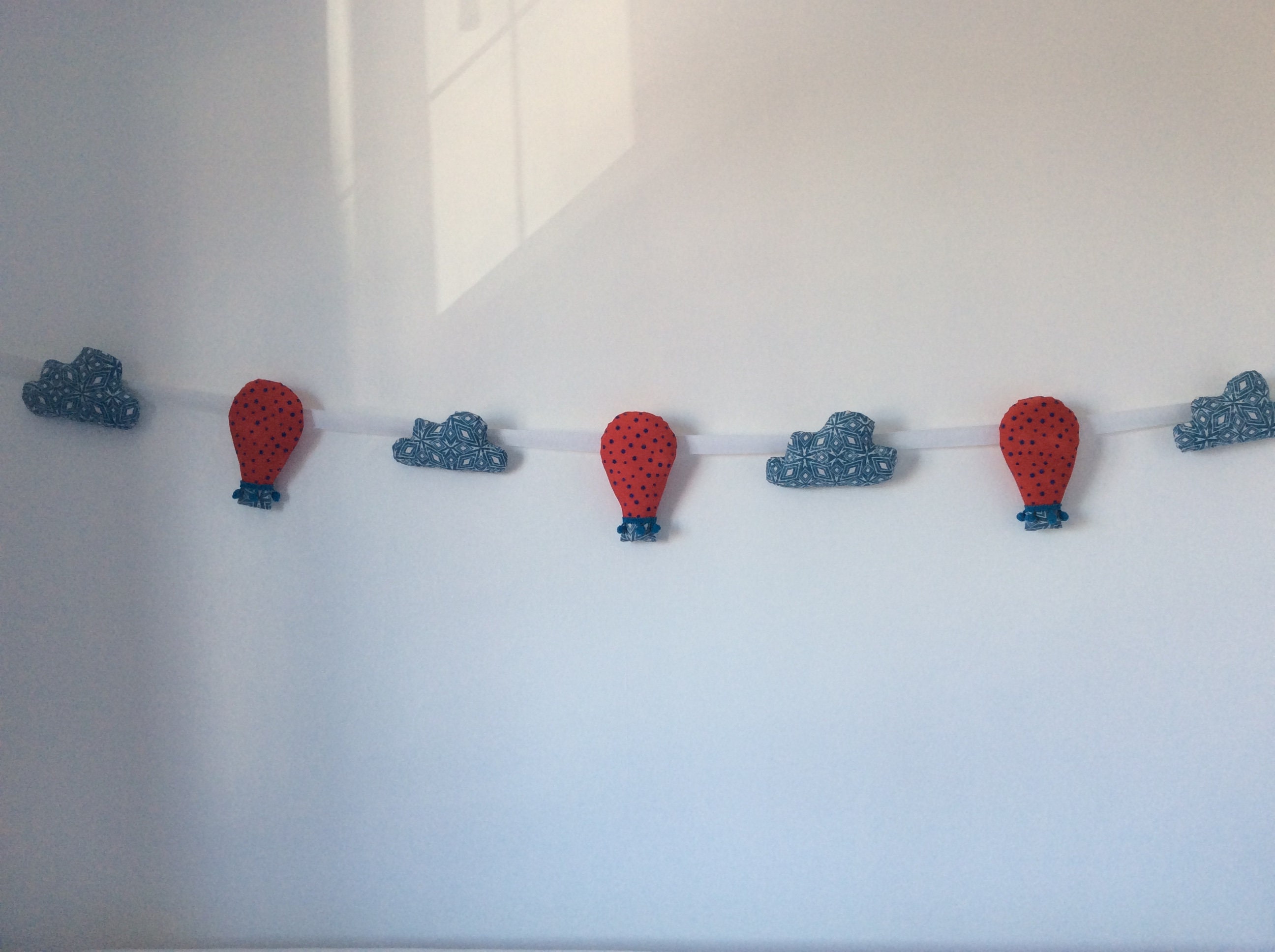 Hot Air Balloon and Cloud Bunting - Etsy