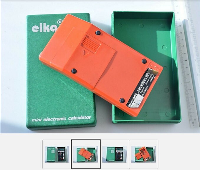 ELKA 131 Vintage Desktop Electronic Calculator Green Gas Box Made in ...