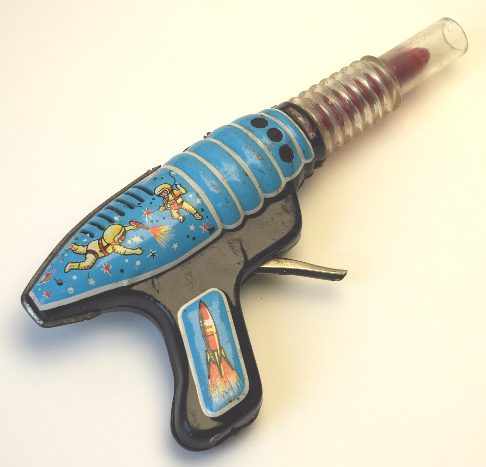 1960's Hungarian Lemez Lemezarugyar Tin Toy Space Astro Jet Ray GUN ...