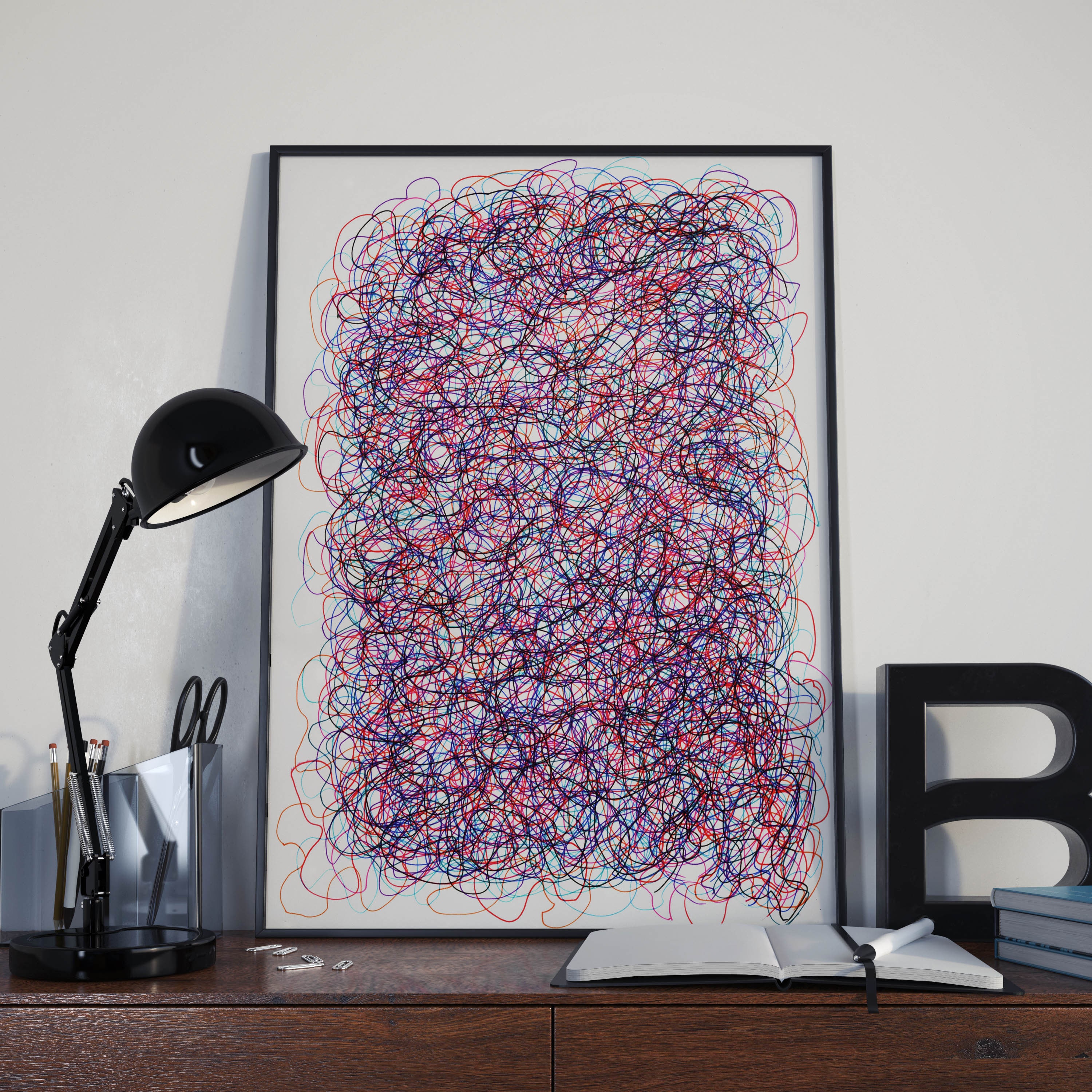 Abstract Art Print , Autism Awareness, Wall Art, Colour Print ...