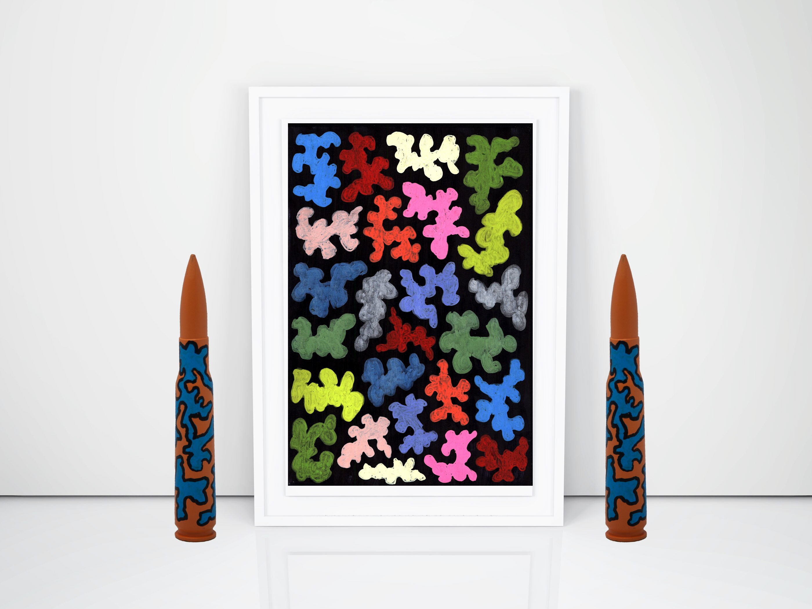 Vibrant Wall Art Neon Inspired Art Print Autism Awarness - Etsy