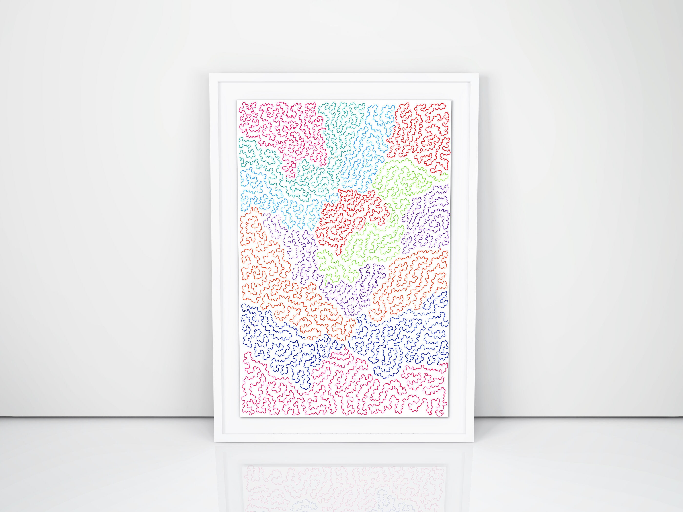 Abstract, Autism Awareness, Bright Colours, Calming Pattern, Wall ...