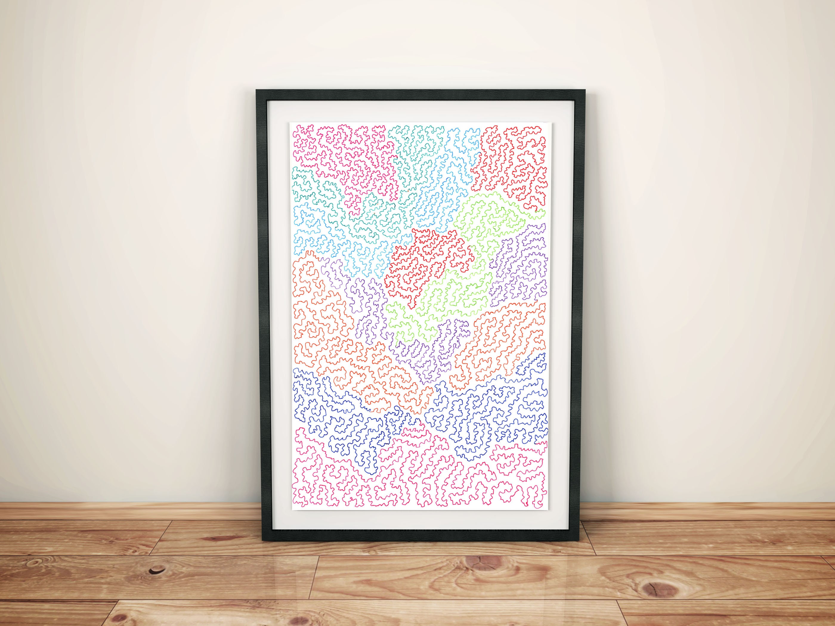 Abstract, Autism Awareness, Bright Colours, Calming Pattern, Wall ...
