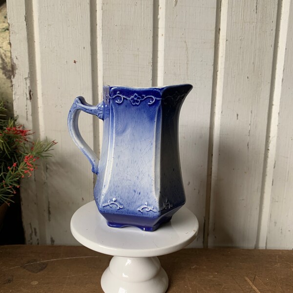 Flow Blue Pitcher - Etsy