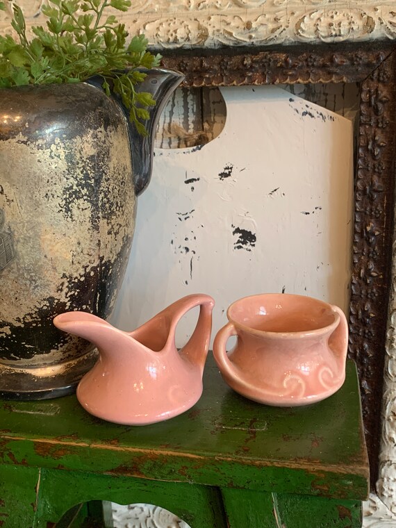 Red Wing Gypsy Trail Line Sugar & Creamer MCM Vintage - www.glwec.in