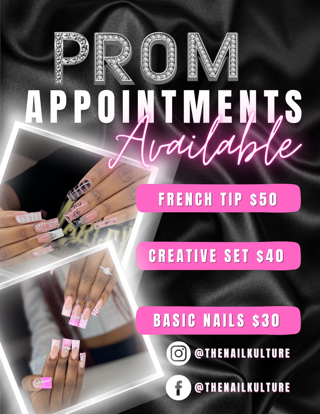 Nail Tech Flyer, Business Invitation, Business Flyer, Hair Salon Flyer ...