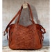 Handcrafted Leather Shoulder Bag: Vintage Washed Leather Handbag - Etsy