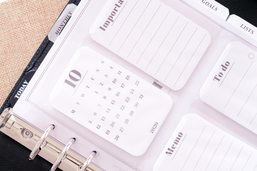 Minimal Planner Cards, Planner Task Cards, Printable Memo Cards ...