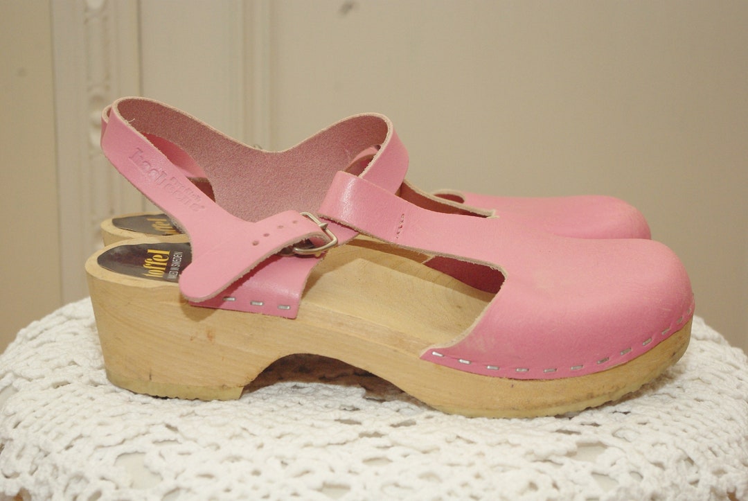 37 Size/clogs Classic Pink Clogs Shoes/wooden Clogs Shoes/handmade ...
