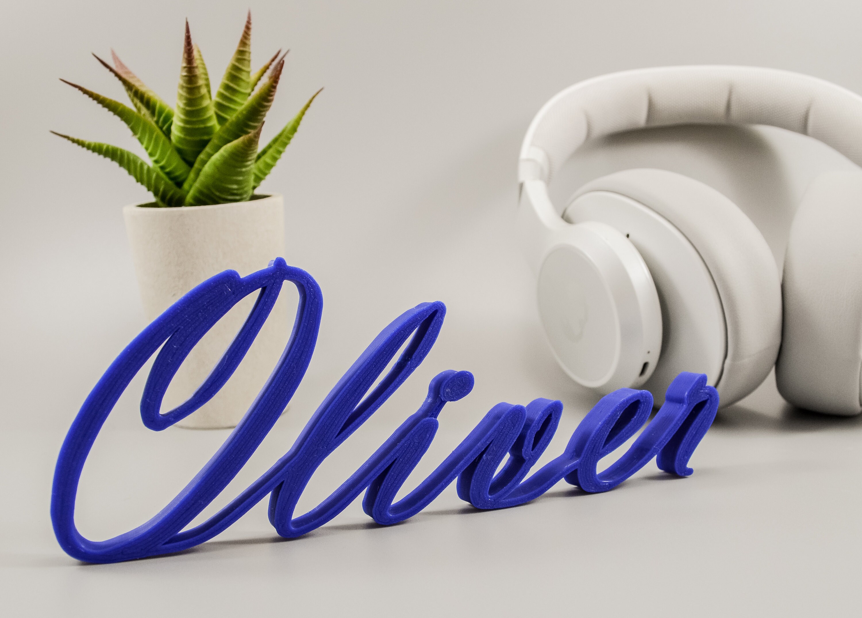 Oliver Custom Name Personalised Desk Sign Custom Name Plate | Etsy