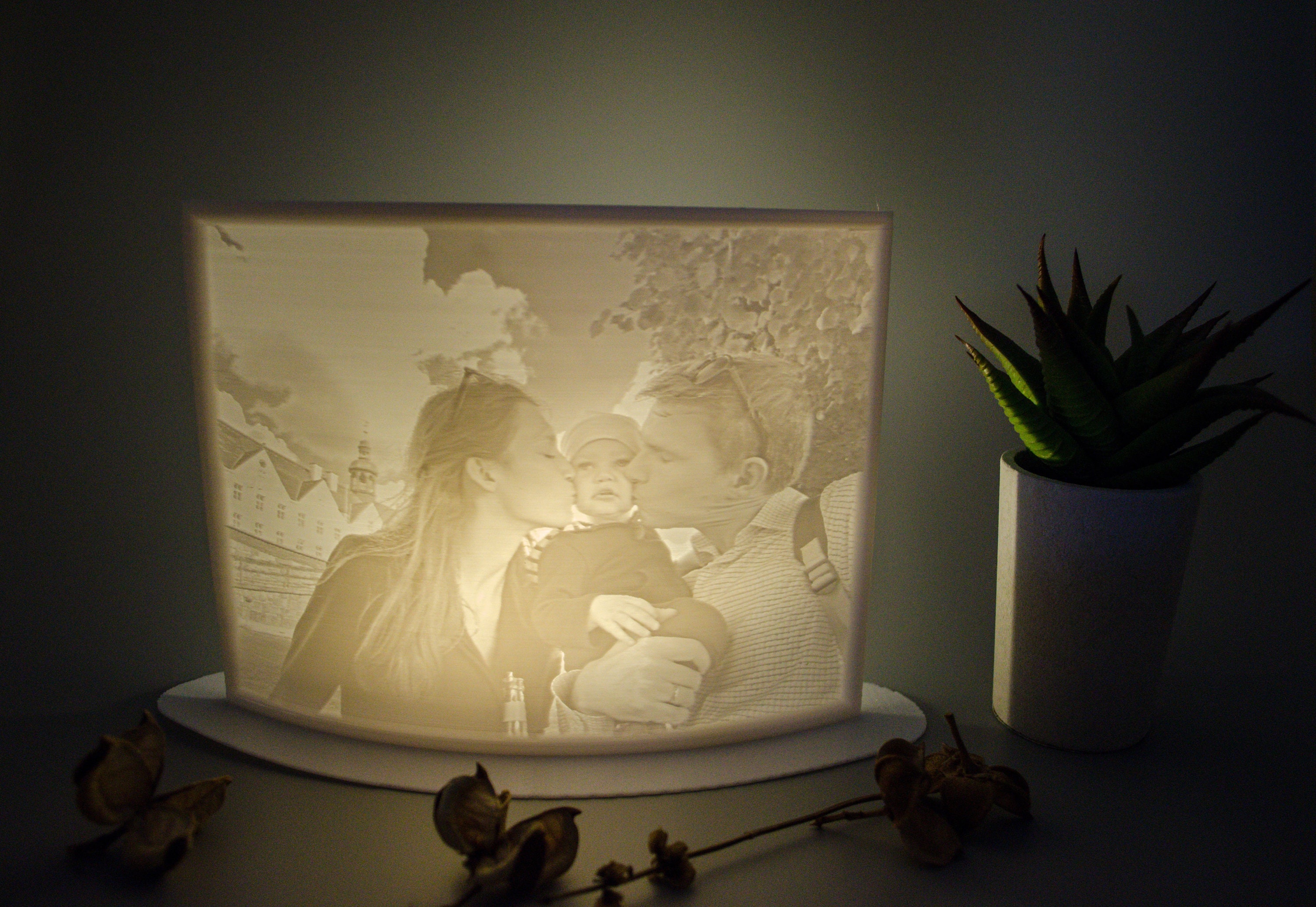 3D Photo Lithophane, Personalised 3d Printed Photo, Wedding Gift ...