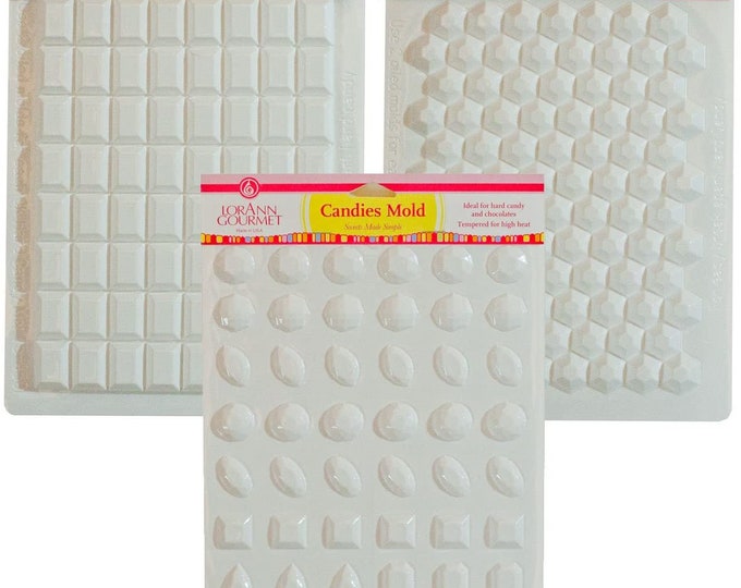 Lorann Hard Candy Making Mold Gems Set - Includes Jewels, Break Apart ...