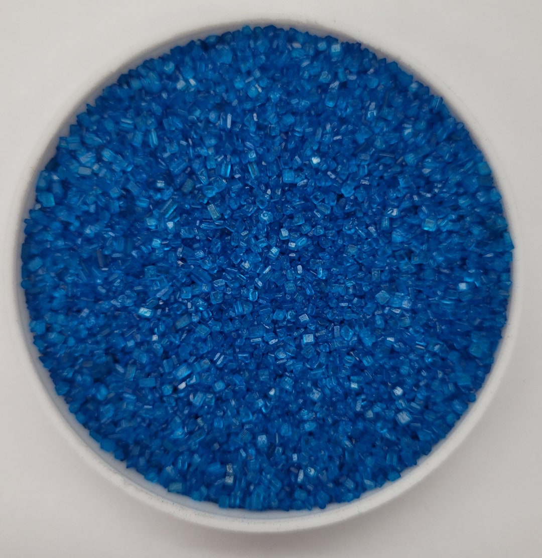 4 Oz. Blue Coarse Sanding Sugar, Birthday, Cakes , Cookies, Donuts ...