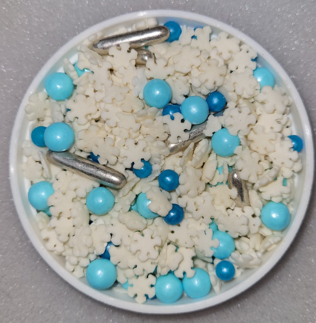 Life’s A Snowflake Mix Edible Confetti Sprinkles You Pick the Size ...