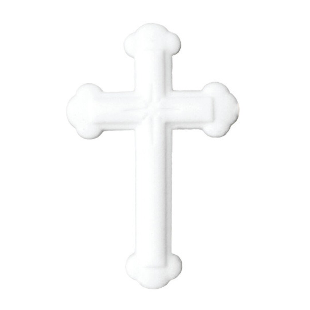 Edible White Cross Sugar Decorations Baptism Christening Confirmation ...