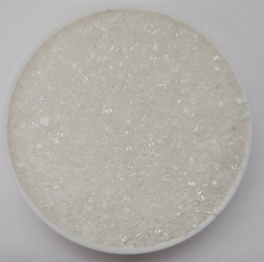 4 Oz. White Coarse Sanding Sugar, Birthday, Cakes , Cookies, Donuts ...