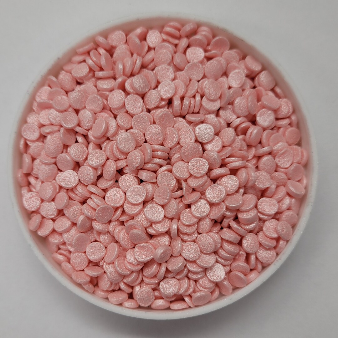 Baby Pink Quins Edible Confetti Sprinkles You Pick the Size Birthday ...