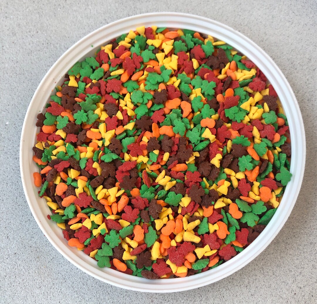Harvest Thanksgiving Quins Edible Confetti Sprinkles You Pick the Size ...