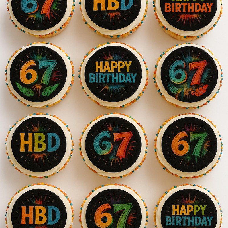 67 Edible Cupcake Topper - Etsy