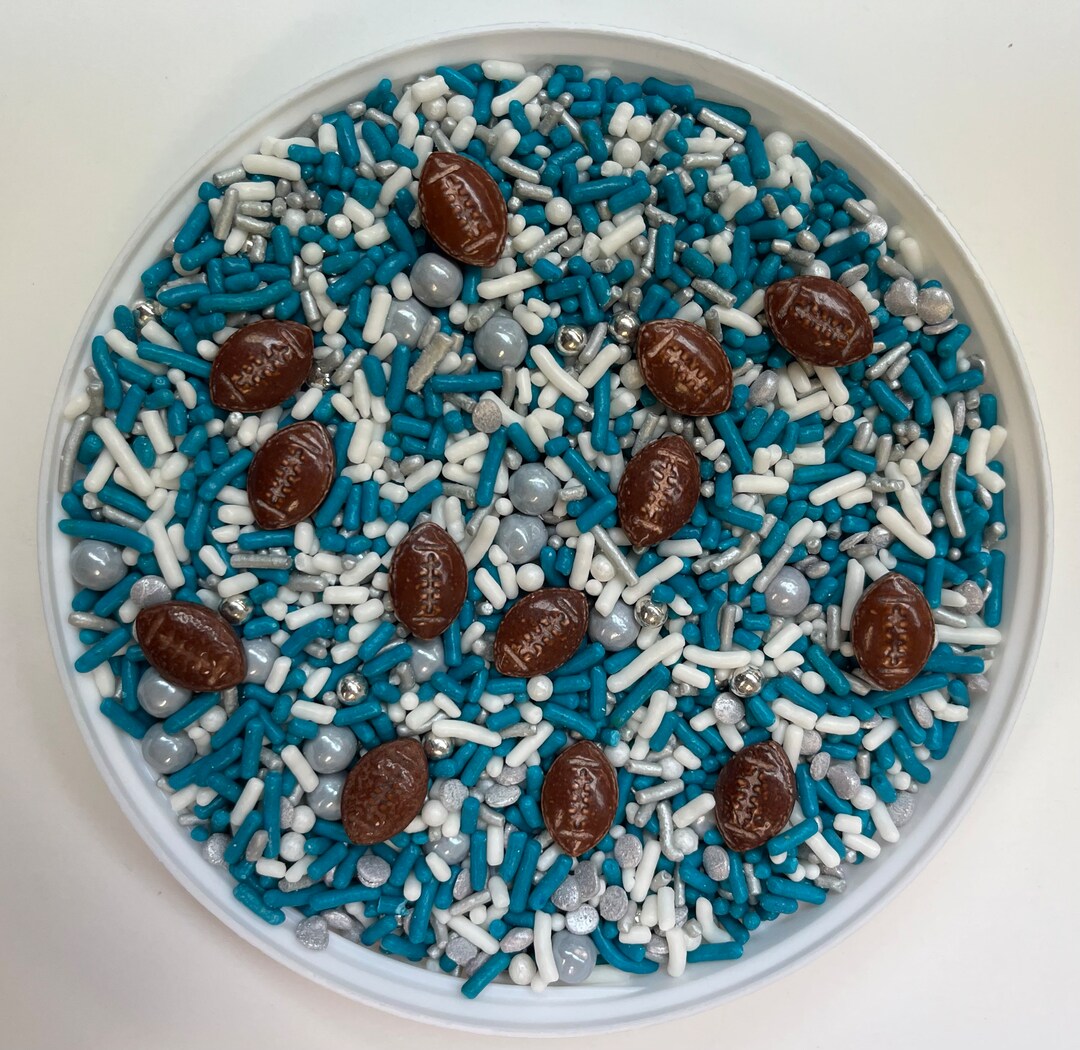 Philadelphia Eagles NFL Edible Football Confetti Sprinkles Cake Donuts ...