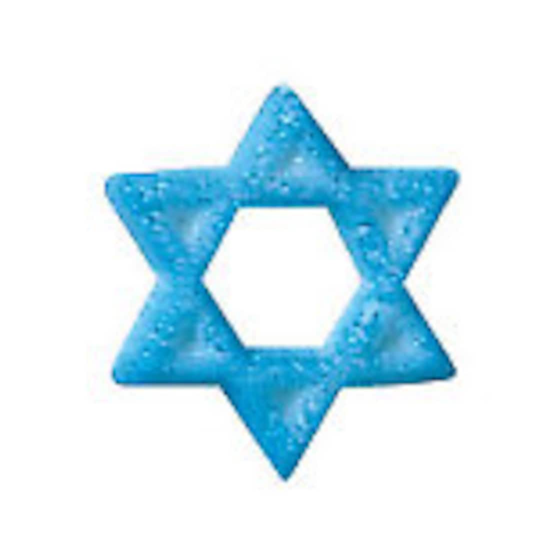 Edible Star of David Sugar Decorations Hanukkah Toppers Cupcakes ...