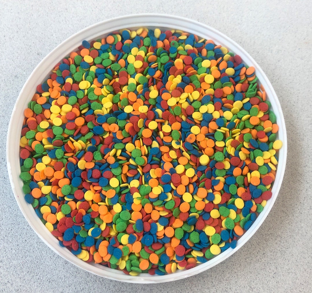 Bright Primary Quins Confetti Edible Sprinkles You Pick the Size ...