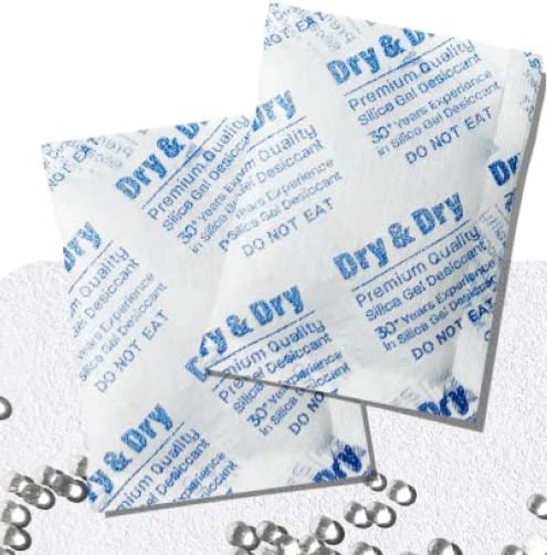 Dry & Dry Silica Gel Desiccant Pack Moisture Absorber 1 Gram Reusable you Pick Amount - Etsy