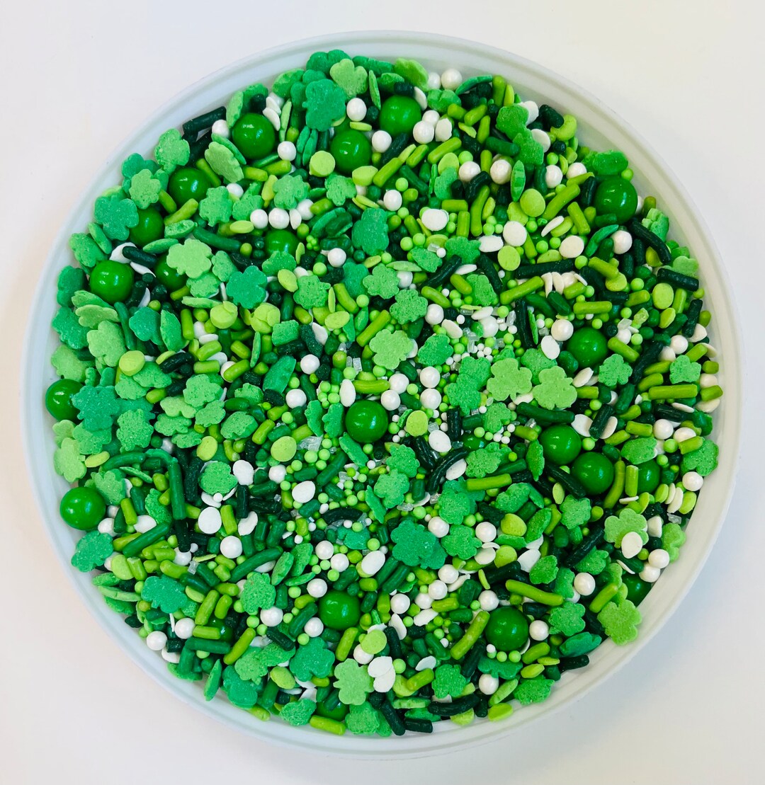 Shamrock Fusion St. Patrick's Day Mix Edible Confetti Sprinkles You ...