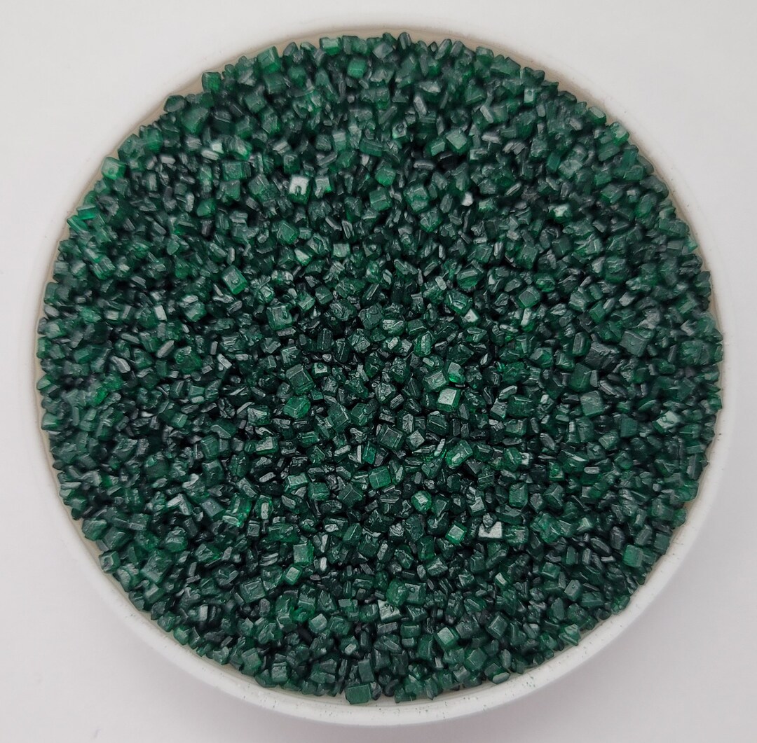 4 Oz. Green Coarse Sanding Sugar, Birthday, Cakes , Cookies, Donuts ...