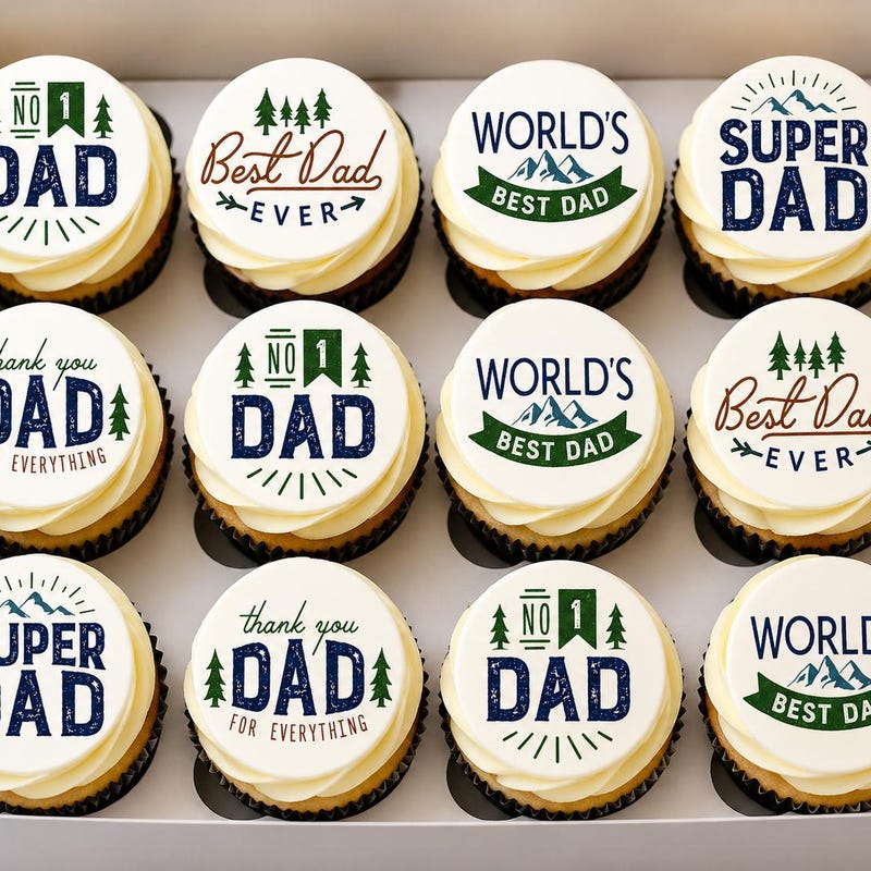 Fathers Day Edible Topper - Etsy