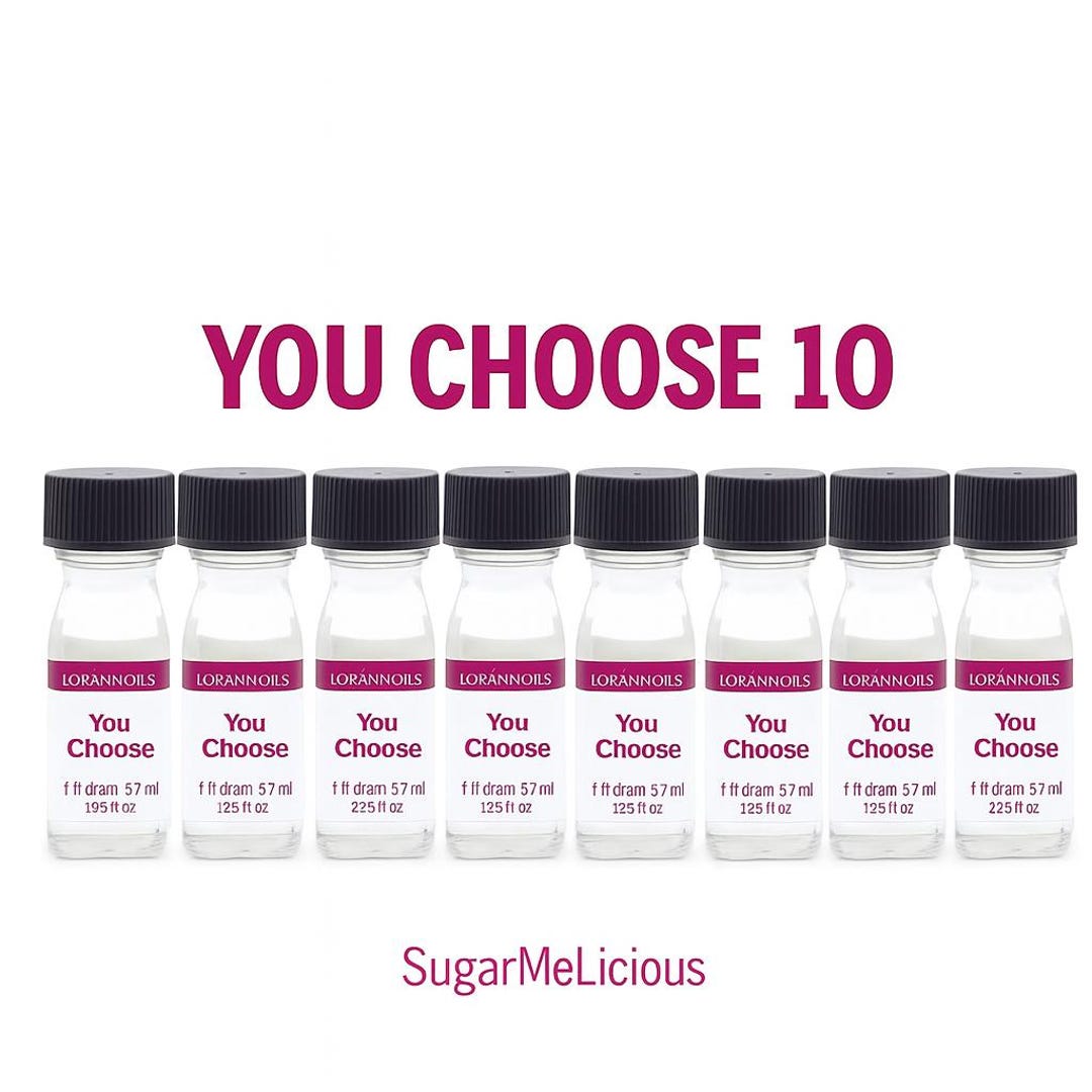 Lorann Hard Candy 10 Count Flavoring Oil Super Strength Extract- You ...