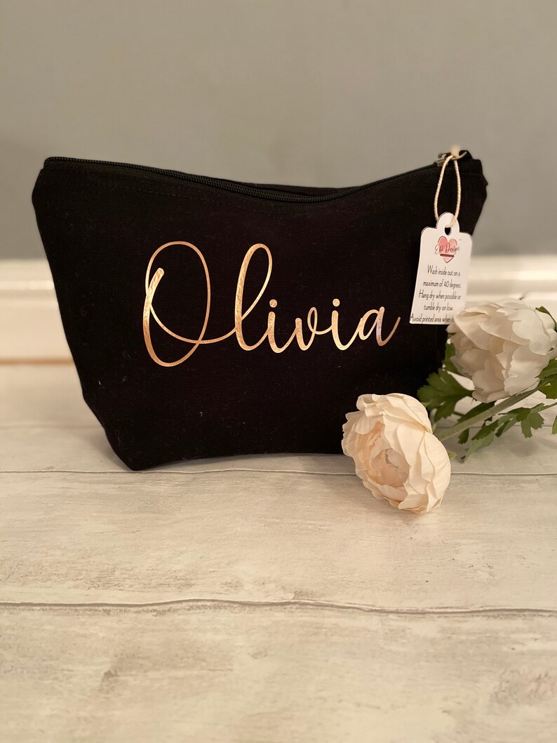 Name personalised make up bag cosmetic bag accessory bag | Etsy Name personalised make up bag cosmetic bag accessory bag | Etsy