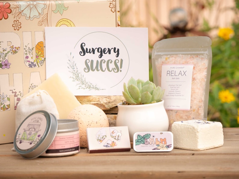 Surgery Succs! Surgery Care Package. Thinking of You Gift Box. Bath ...
