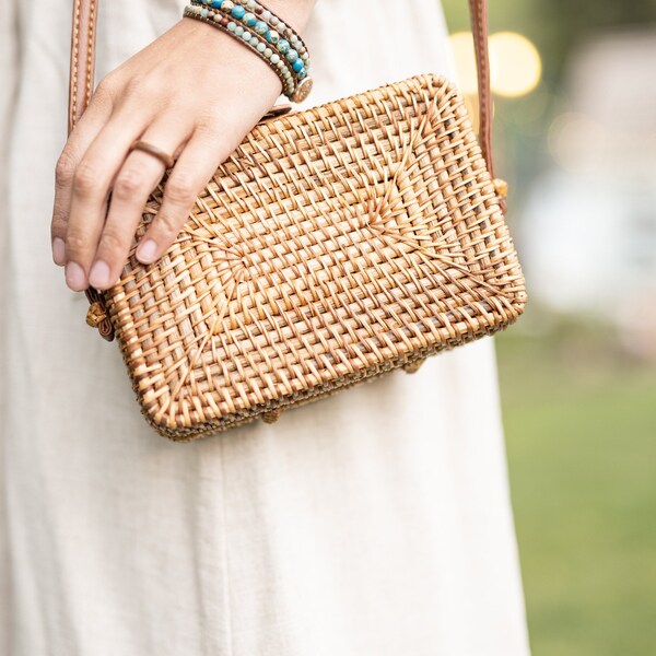 Woven Straw Purse - Etsy
