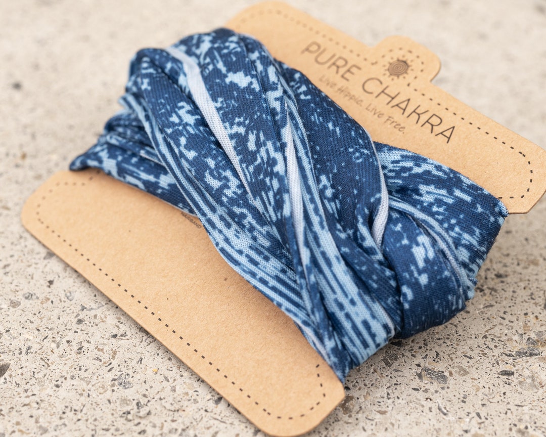 Static Blue Multifunctional Headband & Mask – Hair Wrap Bandana ...