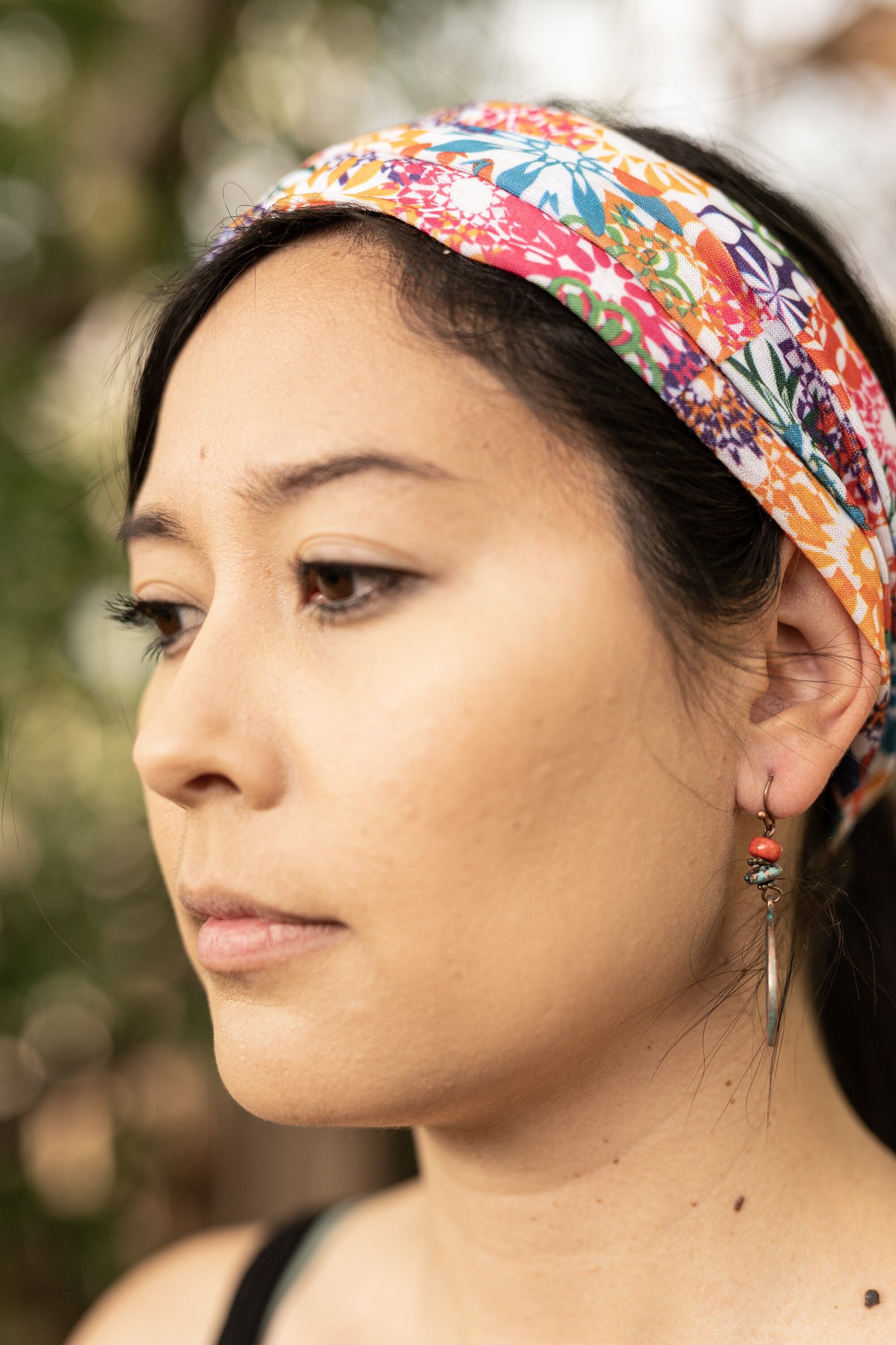 Peace & Love Rainbow Flower Multifunctional Headband Mask | Etsy