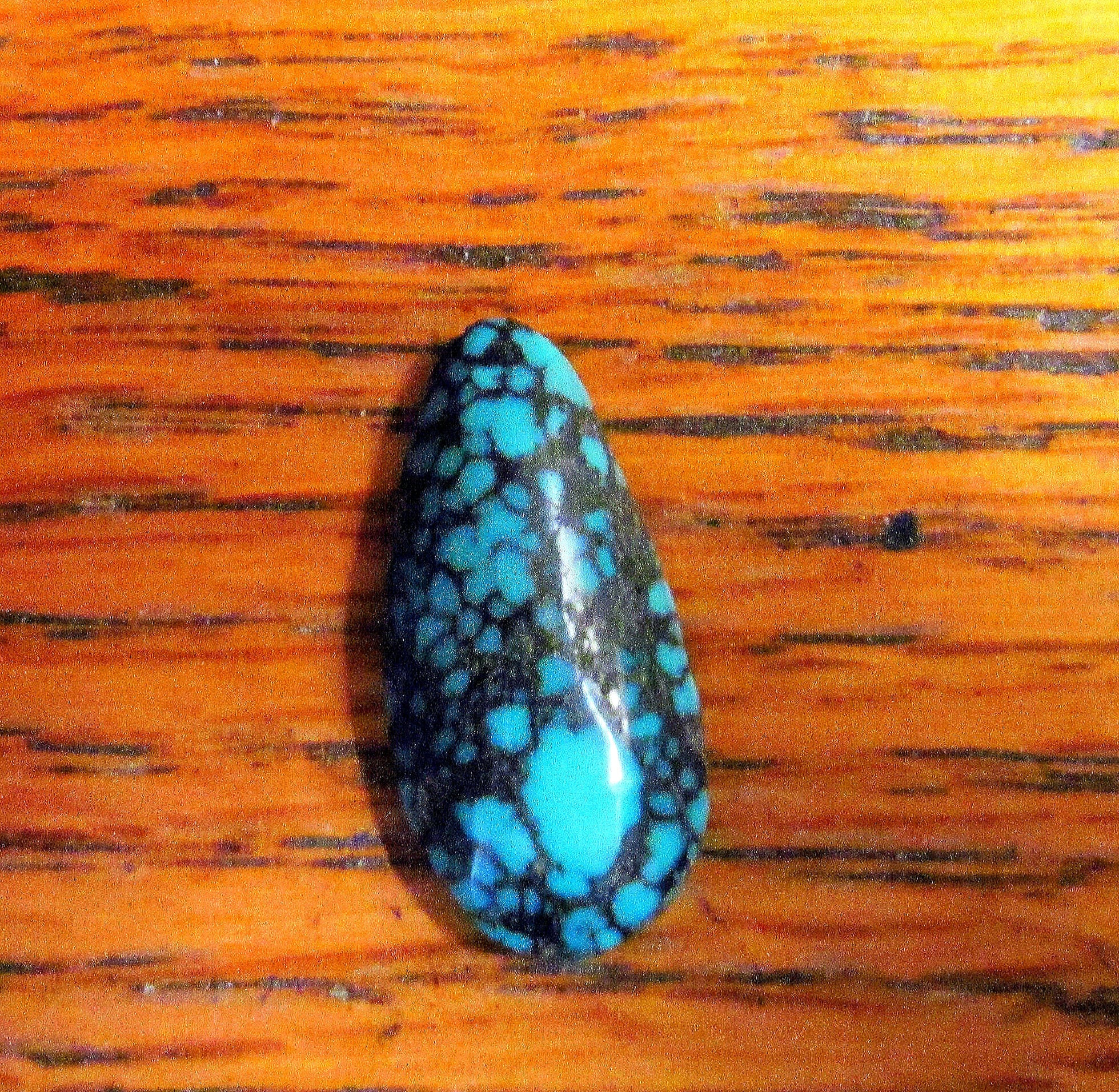 Lander County Natural Spiderweb Turquoise 6.5 Carats. No Backing. - Etsy